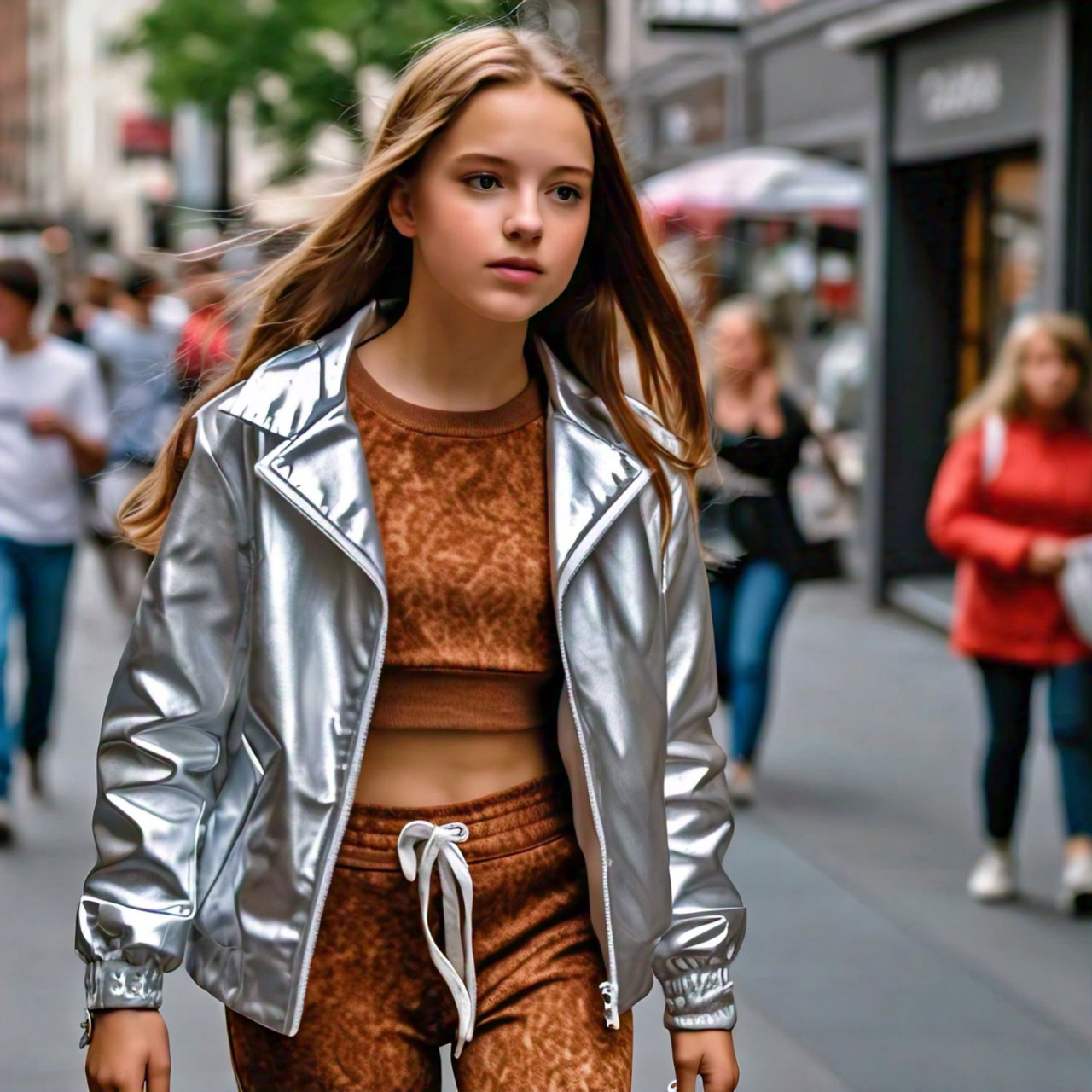 Silver & Bark: Metallic Sheen with Earthy Browns - Clothes Color Guide