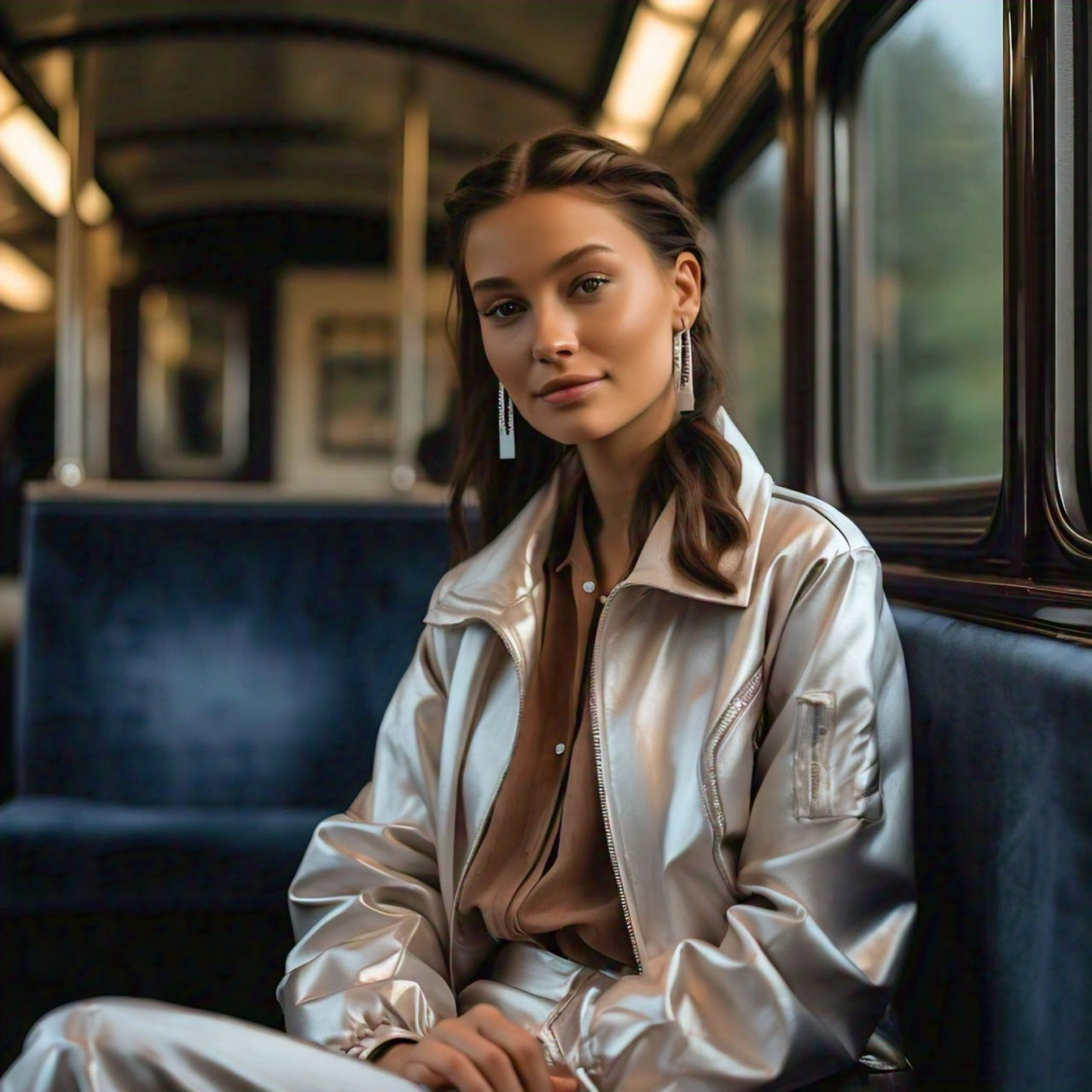 Silver & Bark: Metallic Sheen with Earthy Browns - Clothes Color Guide