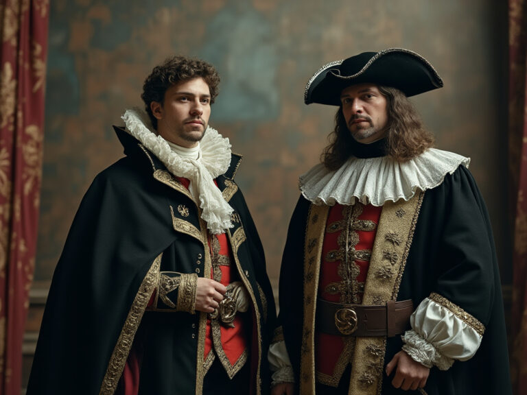 The Cavalier Period: Lace, Golds, and Royal Blues - Clothes Color Guide