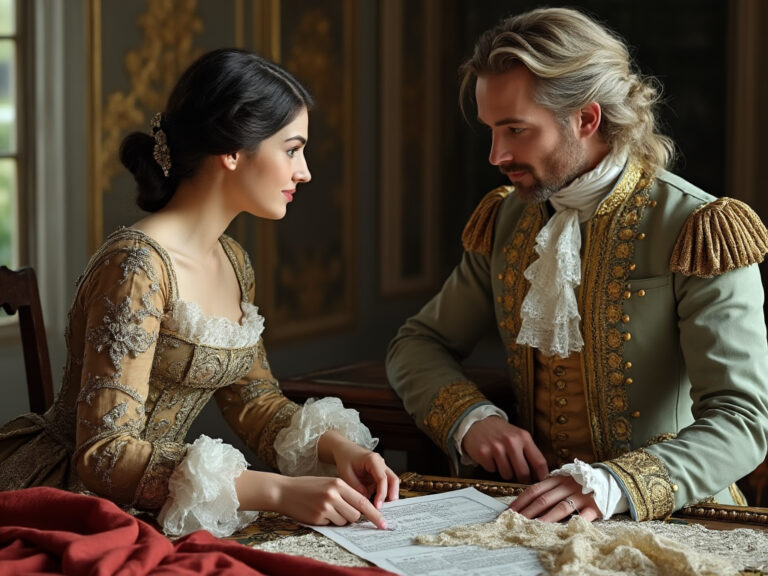 The Cavalier Period: Lace, Golds, and Royal Blues - Clothes Color Guide