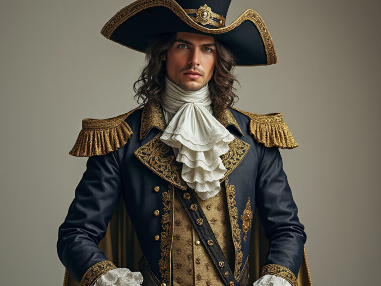 The Cavalier Period: Lace, Golds, and Royal Blues - Clothes Color Guide