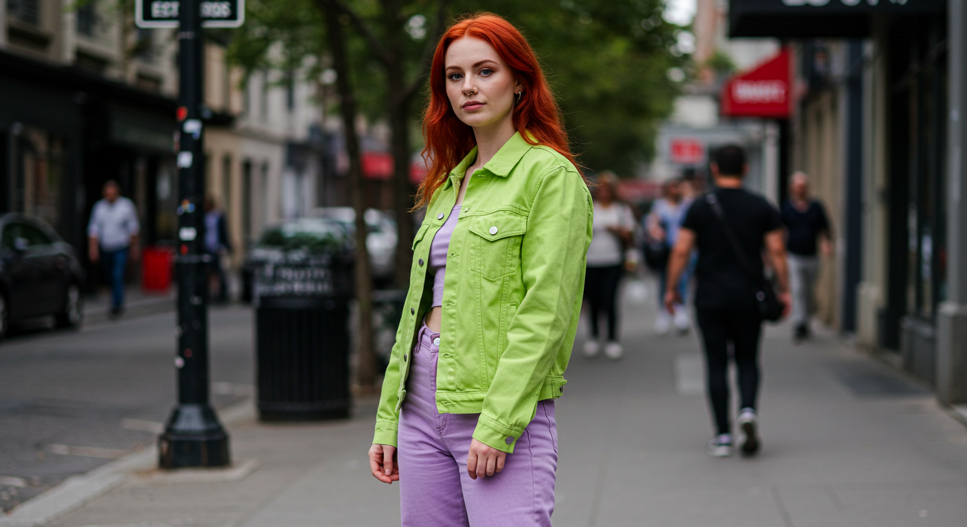 Contrasting Denims: How Colorful Jackets Transform Classic Jeans ...