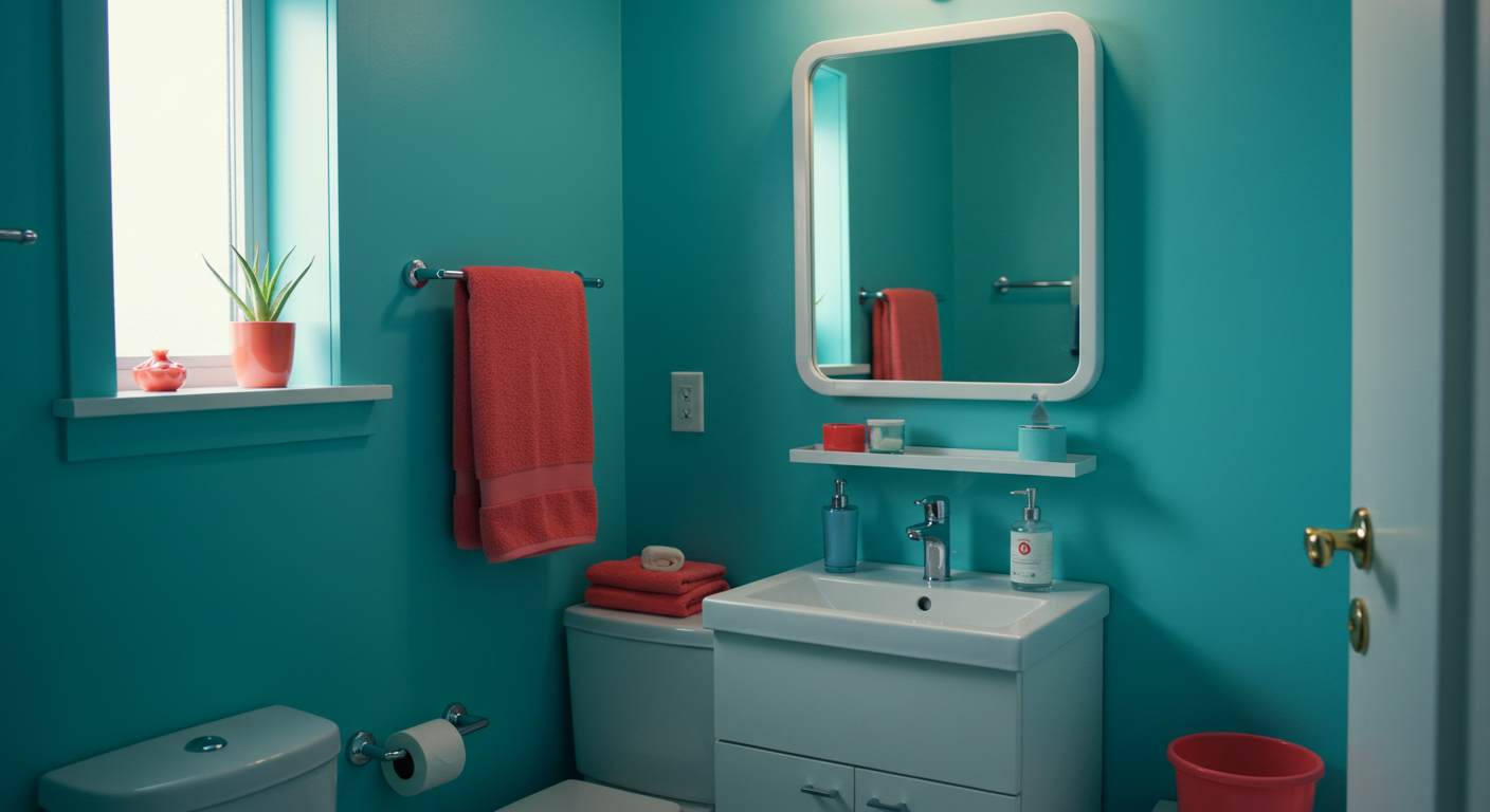 Colorful Bathroom Makeovers: Bright Ideas for Small Spaces - Clothes ...