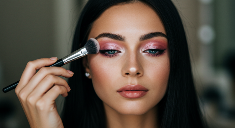 Makeup and Clothing Sync: Matching Eyeshadow, Lipstick, and Outfit Hues ...