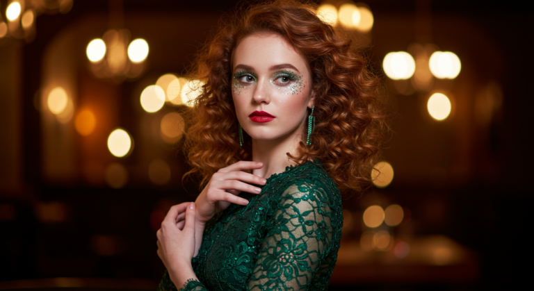 Makeup and Clothing Sync: Matching Eyeshadow, Lipstick, and Outfit Hues ...