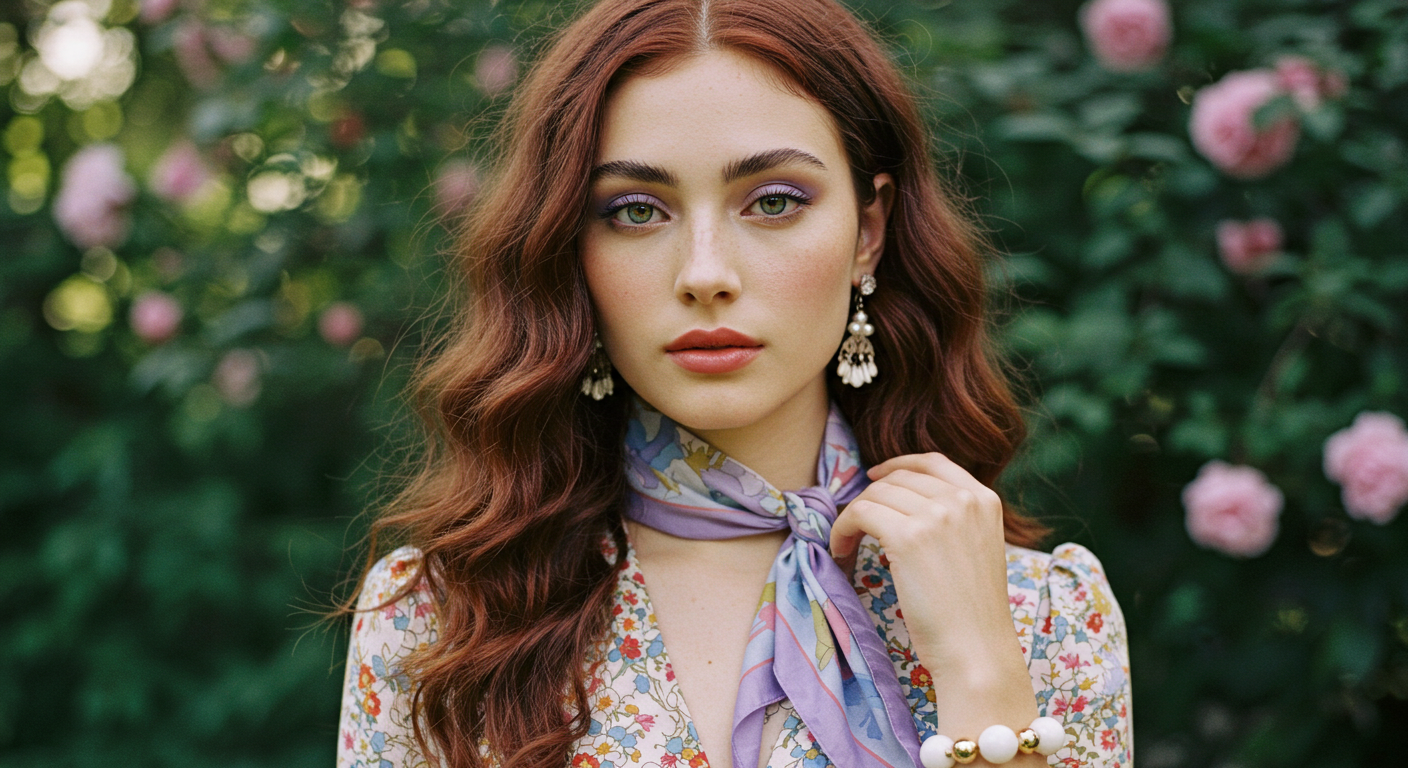 Makeup and Clothing Sync: Matching Eyeshadow, Lipstick, and Outfit Hues ...