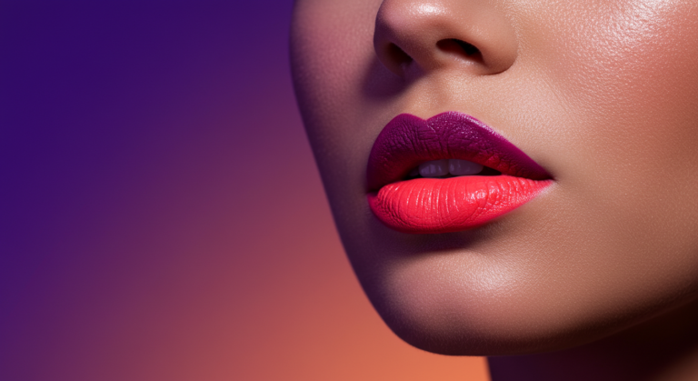 Two-Tone Lips: A Playful Twist to Your Usual Routine - Clothes Color Guide