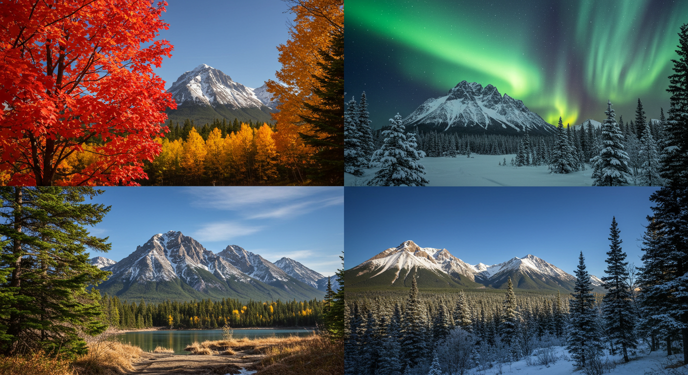 Canada’s Seasonal Colors: Maple Reds, Snow Whites, and Northern Lights ...