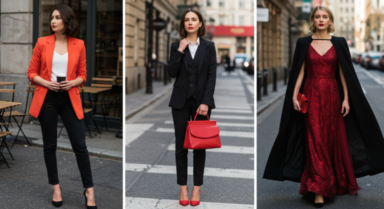 Power Pairing: Mastering Red and Black in Women’s Fashion - Clothes ...